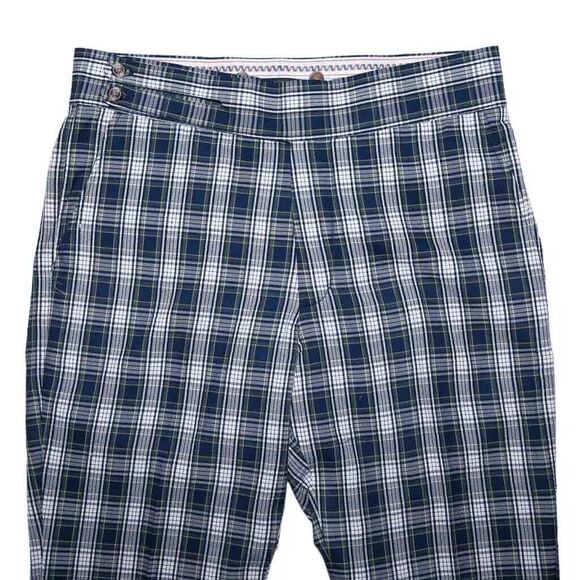 Chiragh Apparel | Pants | Mens Gurkha Pants Blue White Green Tartan ...